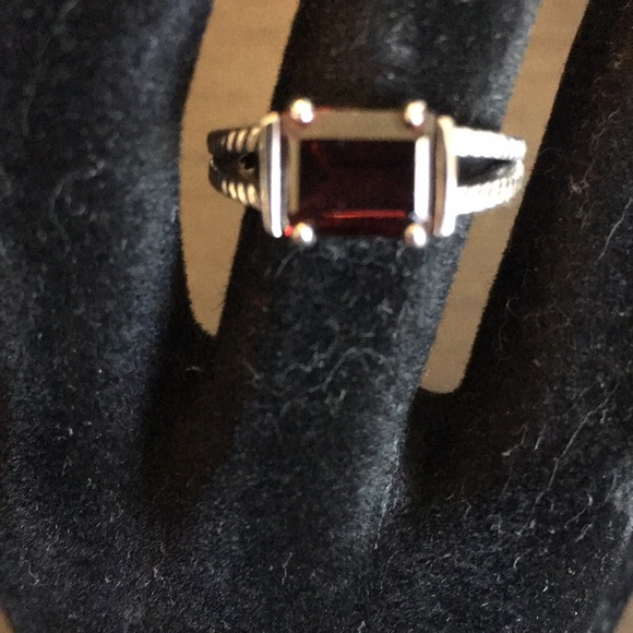 Jewelry | Red Ruby Square Shape Ring A56 | Poshmark